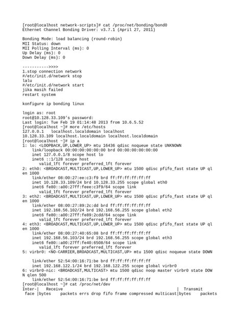 Setting Ip Bonding Linux Pdf Booting Bios