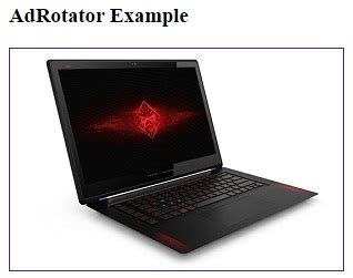 Display Advertisements Using Adrotator Control