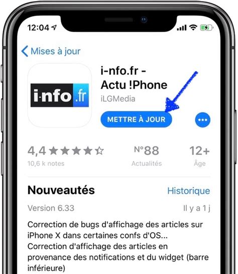 La Mise à Jour De Notre App I Nfo Fr Ios 12 Iphone X Est Disponible
