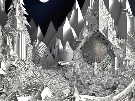 Hightech Futuristic Background With Glitter Matrix Stock Illustration