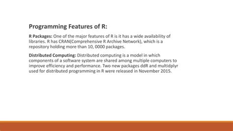 Introduction To R Programming PPT
