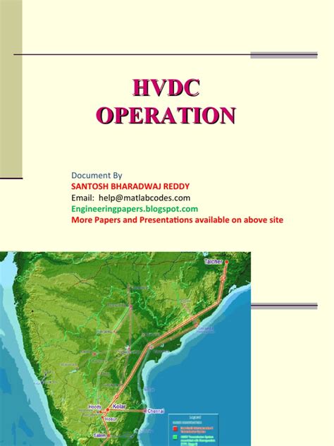 Hvdc Operationand Maintenance Pdf High Voltage Direct Current Transformer