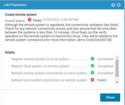 Unity Async Replication Fails Dell Technologies