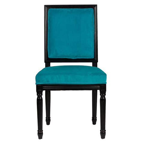 Модный дизайнерский стул: Стул обеденный синий с черными ножками ...