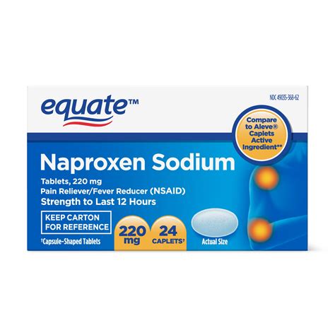 Equate Naproxen Sodium 220 Mg Caplets 24 Ct Walmart Inventory