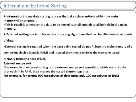 Sorting Algorithms Sorting Its A Way To Arrange