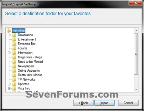Internet Explorer Import And Export Favorites Tutorials