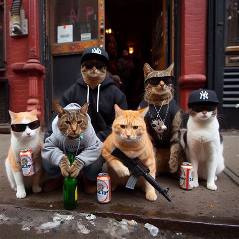 A Visual Journey Through Ai Generated Cat Street Gangs Barnorama