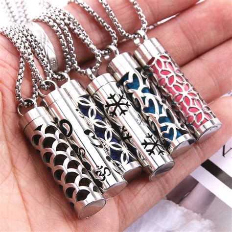 New Aromatherapy Diffuser Necklace 316l Stainless Steel Locket Perfume