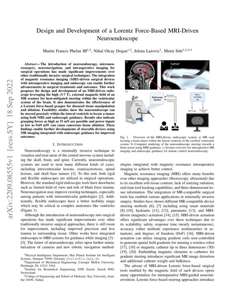 Pdf Design And Development Of A Lorentz Force Based Mri Driven