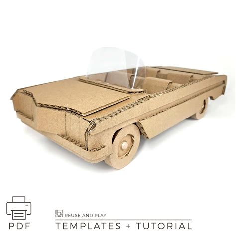 Classic ‘64 Lowrider Car Model Printable Templates Reuse And Play