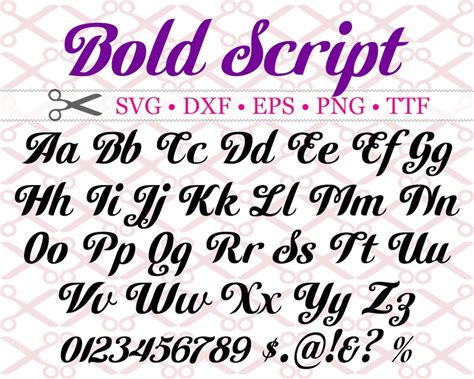 Bold Script Svg Cursive Font Fancy Script Font Svg Dxf Eps Png Elegant Script Wedding