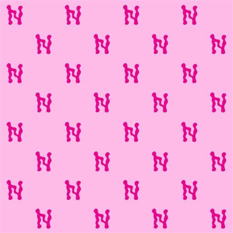 Premium Vector Abstract Melted Letter N Vector Seamless Pattern