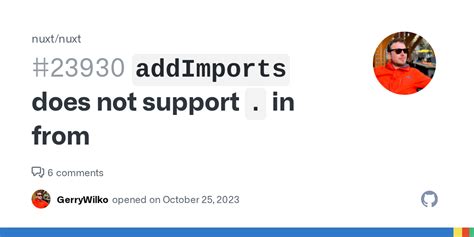 `addimports` Does Not Support `` In From · Issue 23930 · Nuxtnuxt