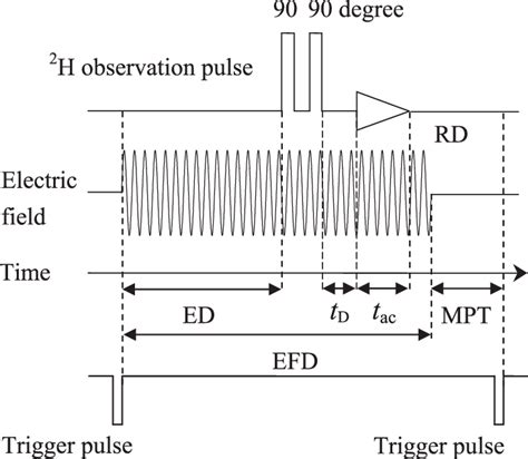A Schematic Diagram Showing The Pulse Sequence For The Turn On Dynamics