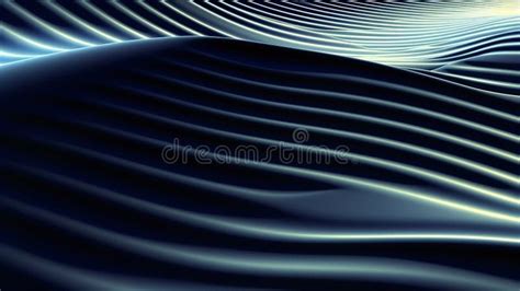 The Image Showcases A Digital 3d Rendering Of Undulating Waves With A Smooth Stock Illustration