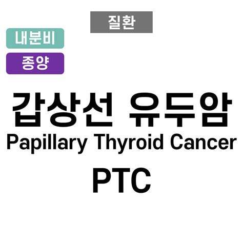 유두암 Papillary Thyroid Cancer 의학당
