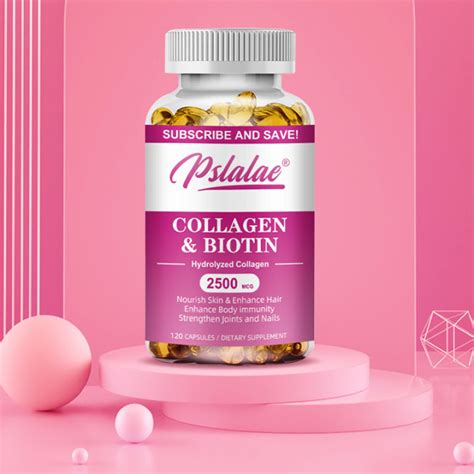 Collagen At Biotin Hydrolyzed Collagen Nagpapakain Ng Balat Nagpapalakas Ng Buhok