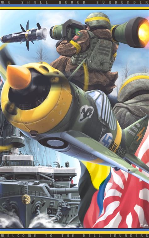 Xetton F2a Buffalo Mikasa Battleship Highres Aircraft Anti Tank Guided Missile Anti Tank