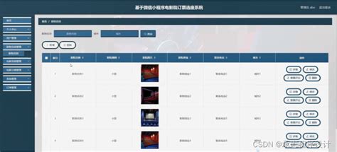 Javaphpnetpython基于微信小程序电影院订票选座系统【2024年毕设】 Csdn博客