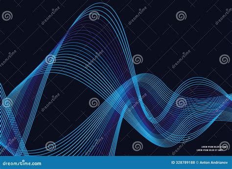 Colorful Abstract Wave In Black Background Dynamic Abstract Line Design In Modern And Luxurious
