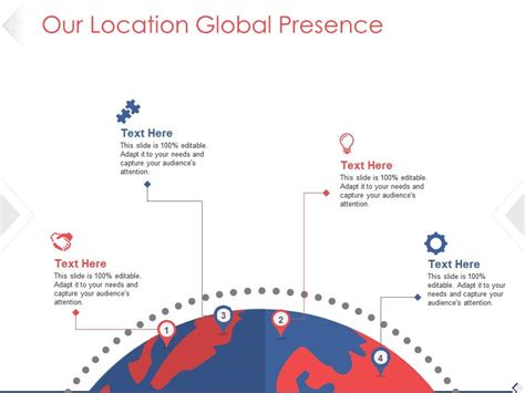 Our Location Global Presence Ppt Background Designs Templates