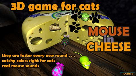 Mouse In Cheese 3d Game For Cats для Iphone — Скачать
