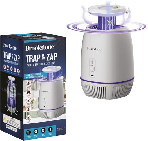 Trap And Zap Rehargeable Tabletop Bug Trap W Suction Patio