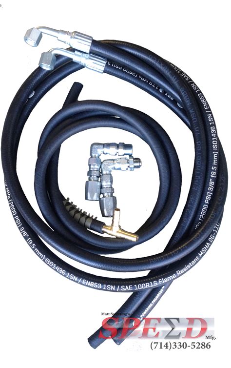 Sweeting Performance 4 Rubber Hydro Boost Hose Kit