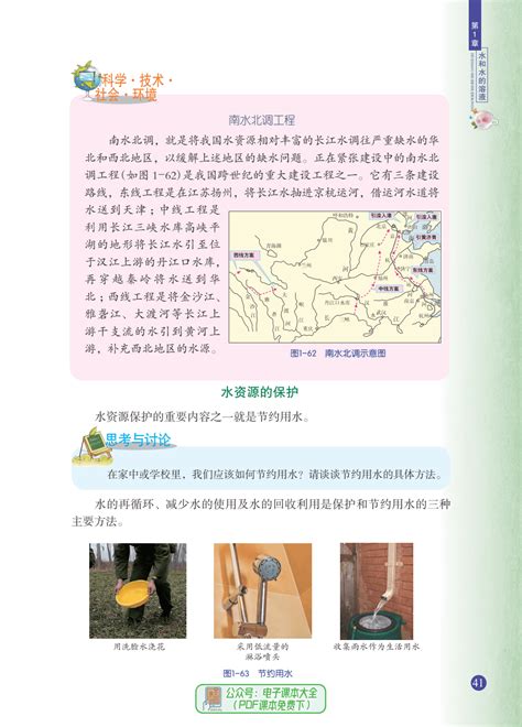 初中科学八年级上册初二上册电子课本大全PDF高清版电子教材浙教版科学课程 水和 二氧化碳 空气
