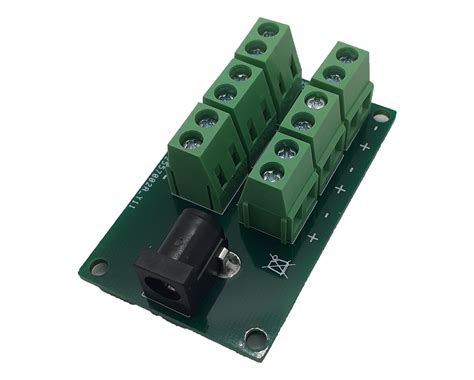 Female DC Socket To 6 X Screw Terminal Adaptor Model Rail Electrics