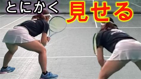 【女子テニス＃2】ミニスカ美女の見せるプレイ。tennis 大会 かわいい 太股 Sexy Game パンツ スポーツ ハプニング ＃スポーツ