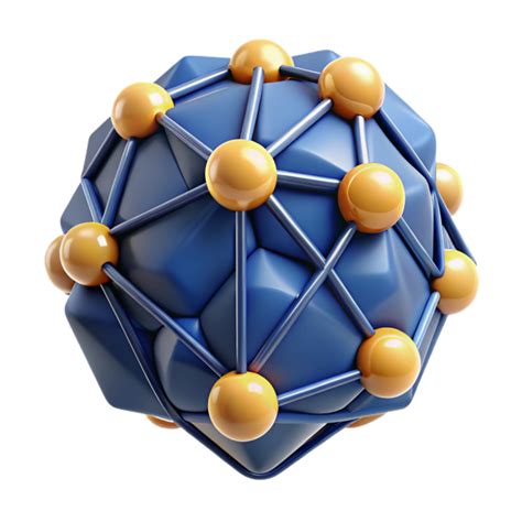 Networked Polyhedron Abstract 3d Structure 56089074 Png