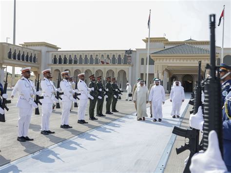 Hamdan Bin Mohammed Saif Bin Zayed See Off King Of Bahrain Emirates