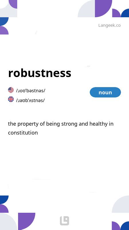 Definition And Meaning Of Robustness Picture Dictionary
