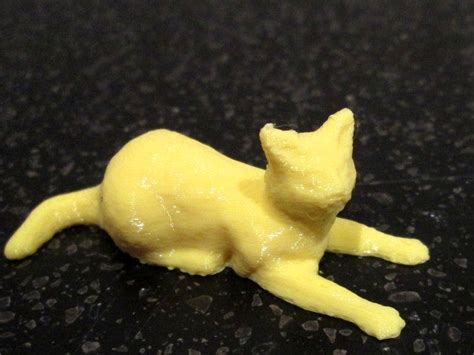 Cat Laying Around By Makerbot 3d Model