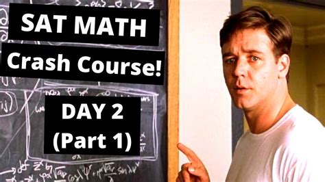 Sat Math Crash Course Day 2 Part 1 Youtube