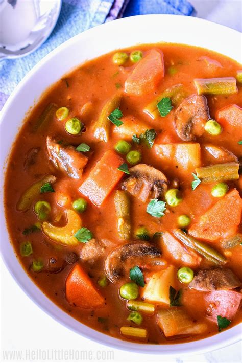Hearty Vegetable Stew Easy Recipe Hello Little Home