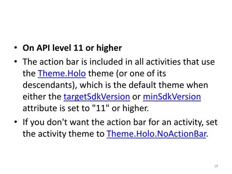 Ppt Android 11 The Action Bar Powerpoint Presentation Free Download