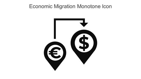 economic migration monotone icon in powerpoint pptx png and editable