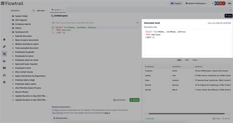 Text To Sql Simple Way To Generate The Sql In Flowtrail Ai