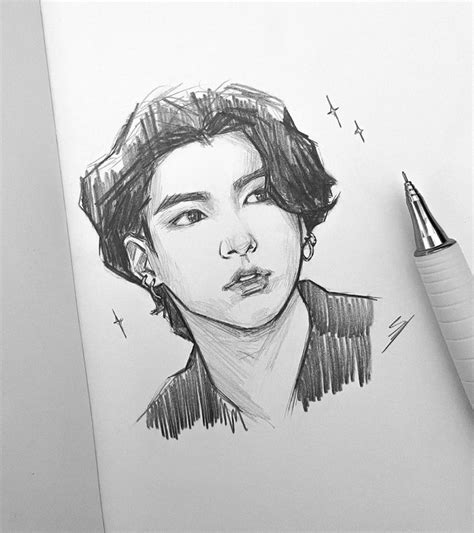 Jk Bts Dibujos Dibujos A Lápiz Tutorial De Dibujo