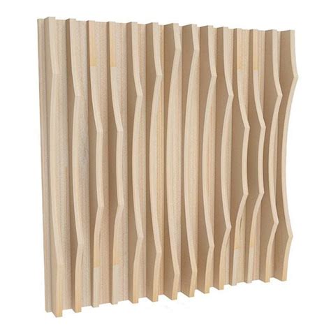 Acoustic Sound Diffuser Wave 600x600 Natural Dif600n In 2024 Acoustic Room Treatment In Wall