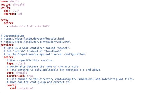 Configure Search Api Solr With The Umami Profile Using Lando Fox