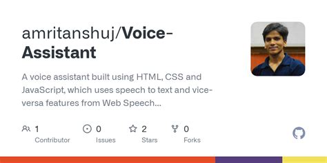 Github Amritanshujvoice Assistant A Voice Assistant Built Using