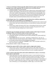 Geog Final Study Guide Name Two Subdivisions Of Human Geography Think Of The Lecture