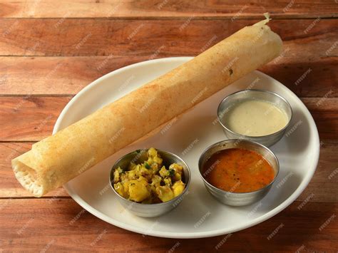 Premium Photo Masala Dosa A South Indian Traditional And Popular Crepe With Filling Of A