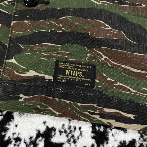 Wtaps Wtaps Buds Ss 02 Shirt Cotton Twill Tiger Strip Gem