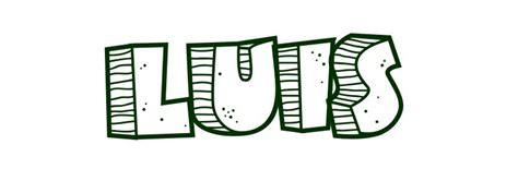 Coloring Page First Name Luis Printable Coloring Pages
