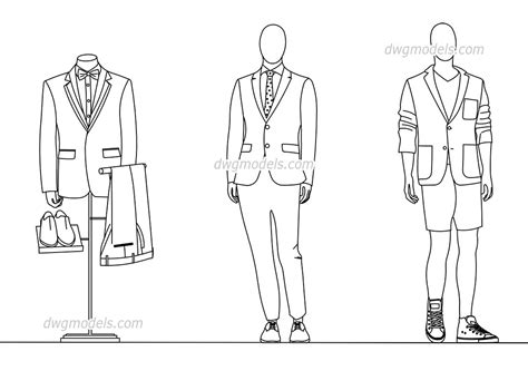 Mannequins Cad Block Clothing Download AutoCAD Drawings For Your Shop Design